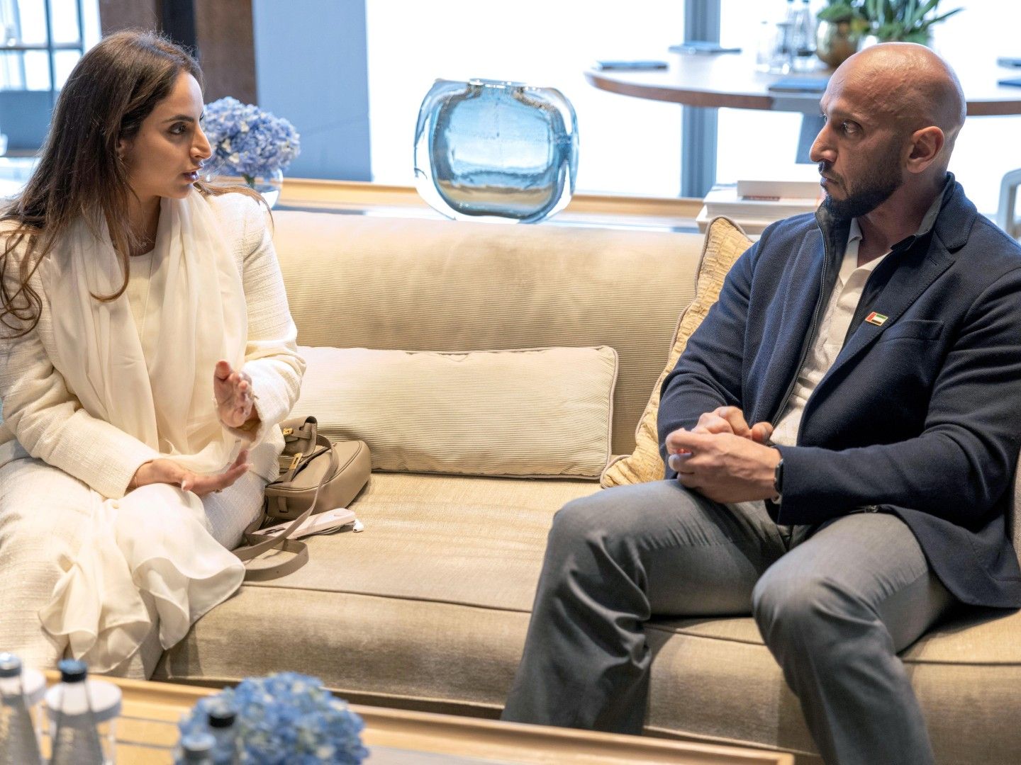Abdulla Al Hamed holds talks with media leaders in London ahead of 'Bridge'